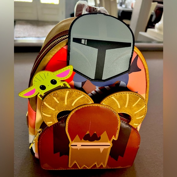 Disney | Bags | Loungefly Star Wars Mandalorian Bantha Ride Mini ...